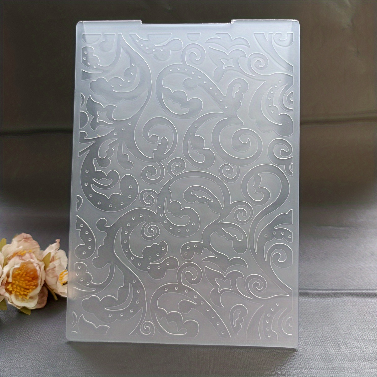 Retro Pattern Embossed Folder Plastic Embossing Folders Card - Temu