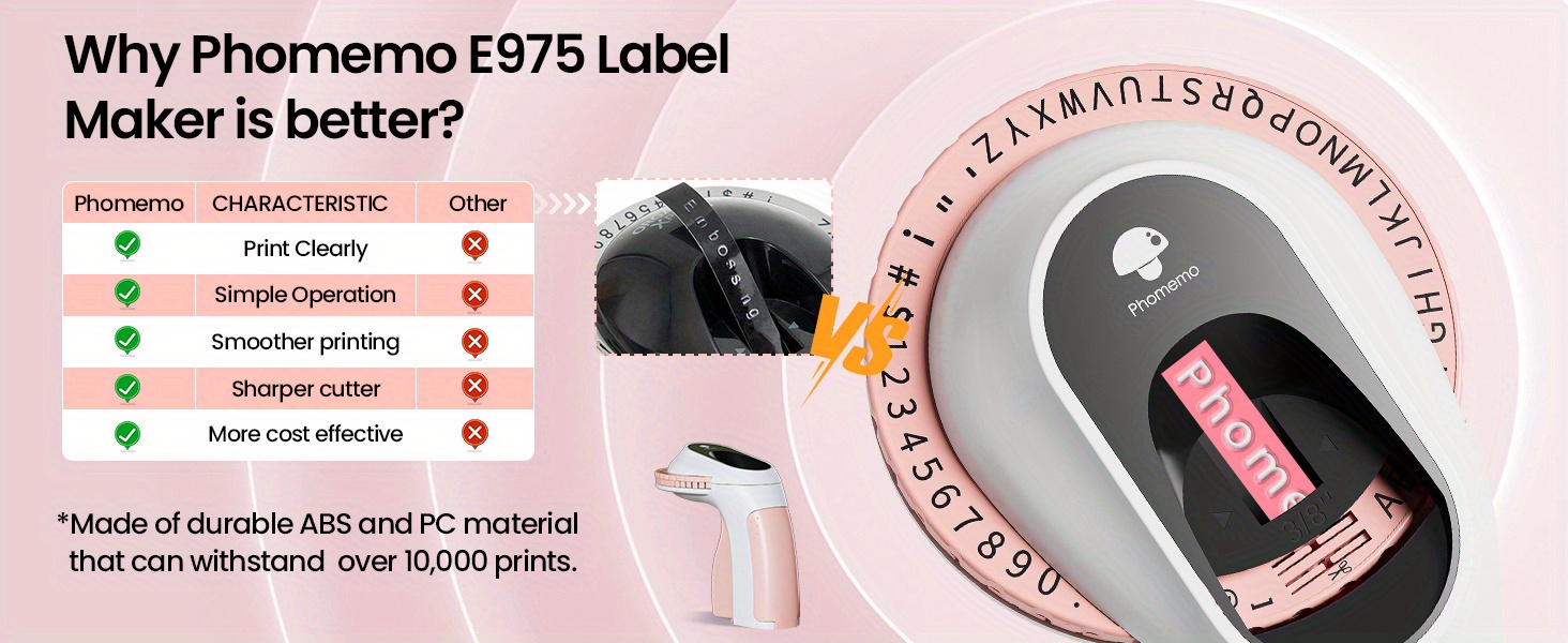 E975 ing Label Maker Machine With 6 Tapes 3d Portable ed Label Printer ...