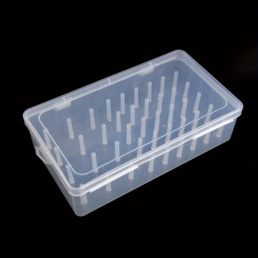 42 Slot Sewing Thread Box Spool Holder Organizer Clear Needle Thread ...