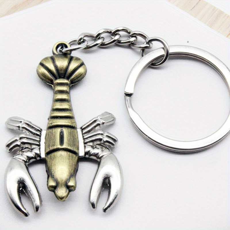 1pc Punk Style Fashion Retro Keychain Pendant For Men Aircraft Lobster ...