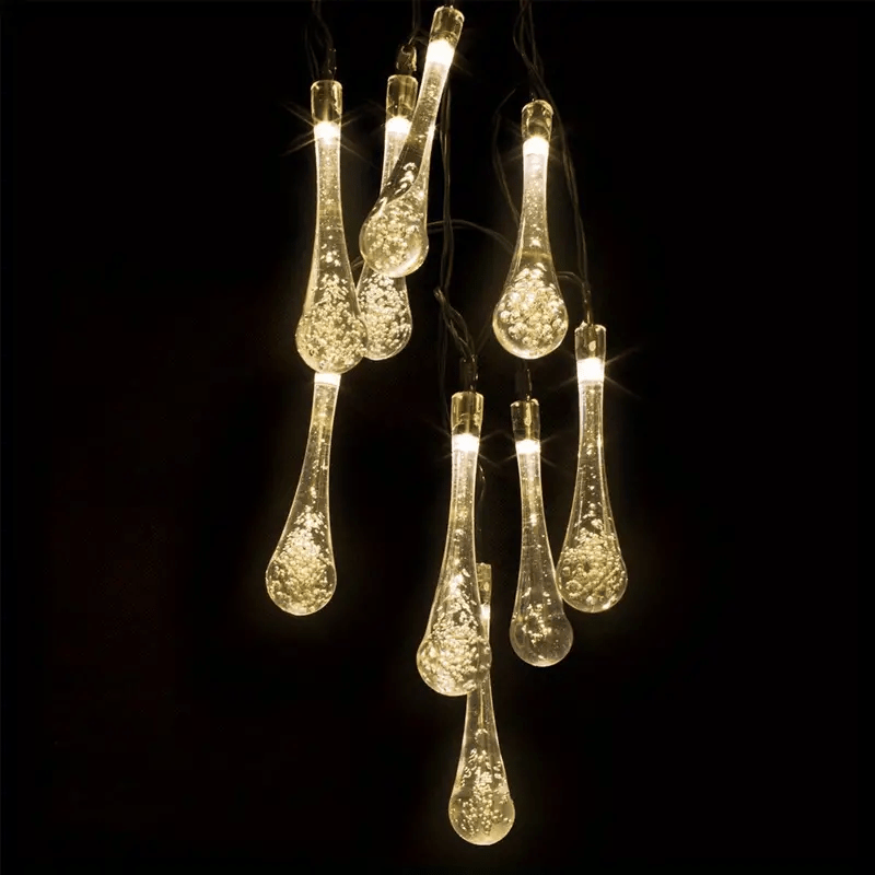 /100leds Solar Garden Drop String Lights - Temu United