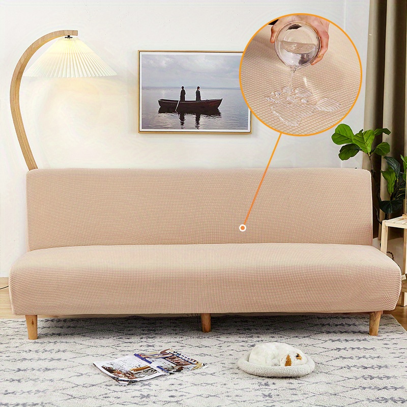 Water Resistant Armless Sofa Bed Cover Spill proof Futon - Temu United ...