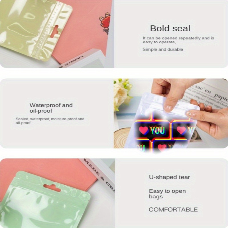 Thickened Transparent Plastic Zip lock Bags Perfect Storing - Temu ...