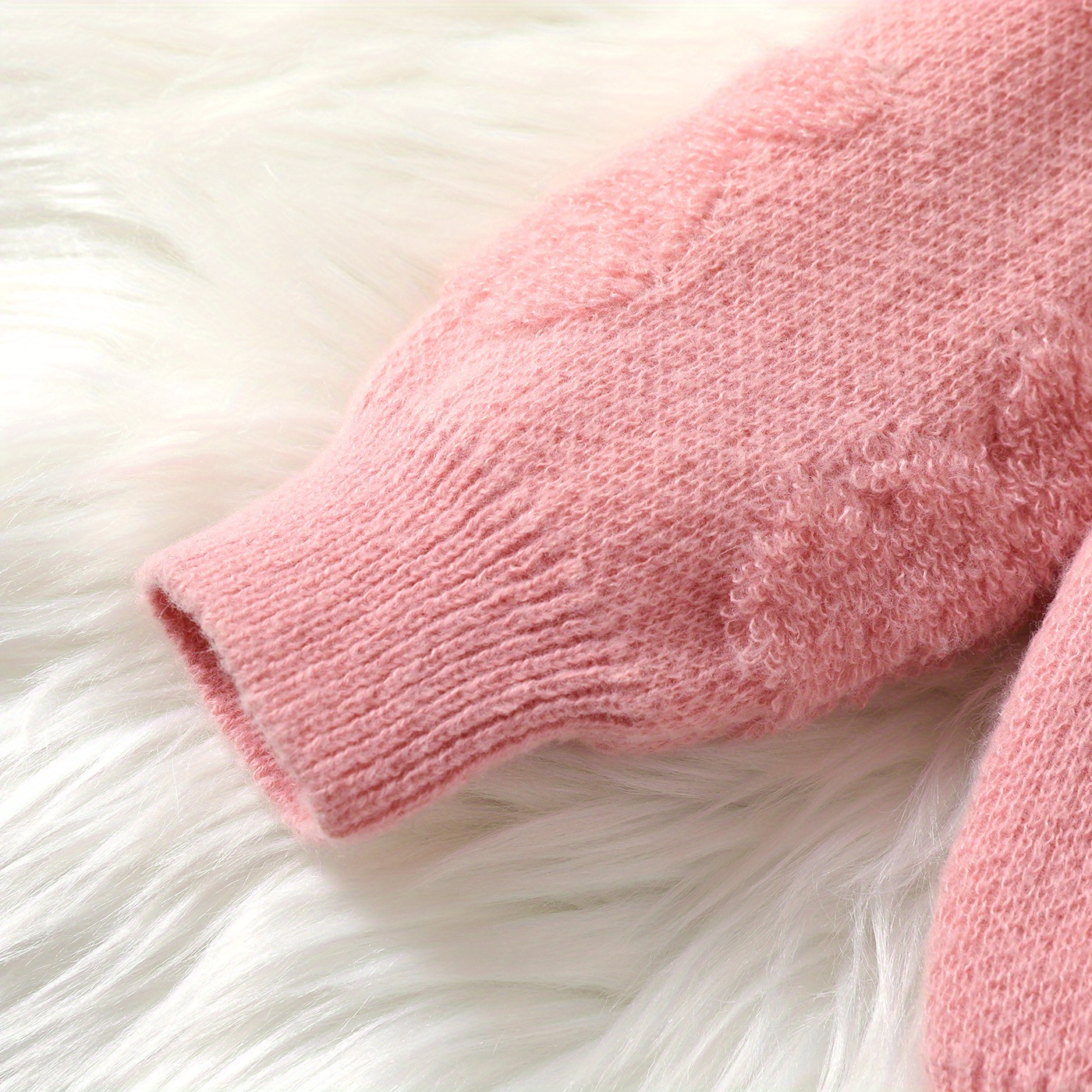 Kid Boy/kid Girl Cute Bear Jacquard Graphic Knitted Sweater - Temu ...