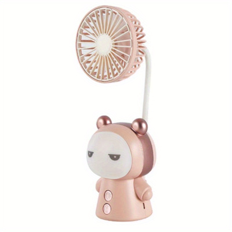 Desktop Cartoon Cute Baby Table Lamp Fan 360 degree Rotation - Temu ...