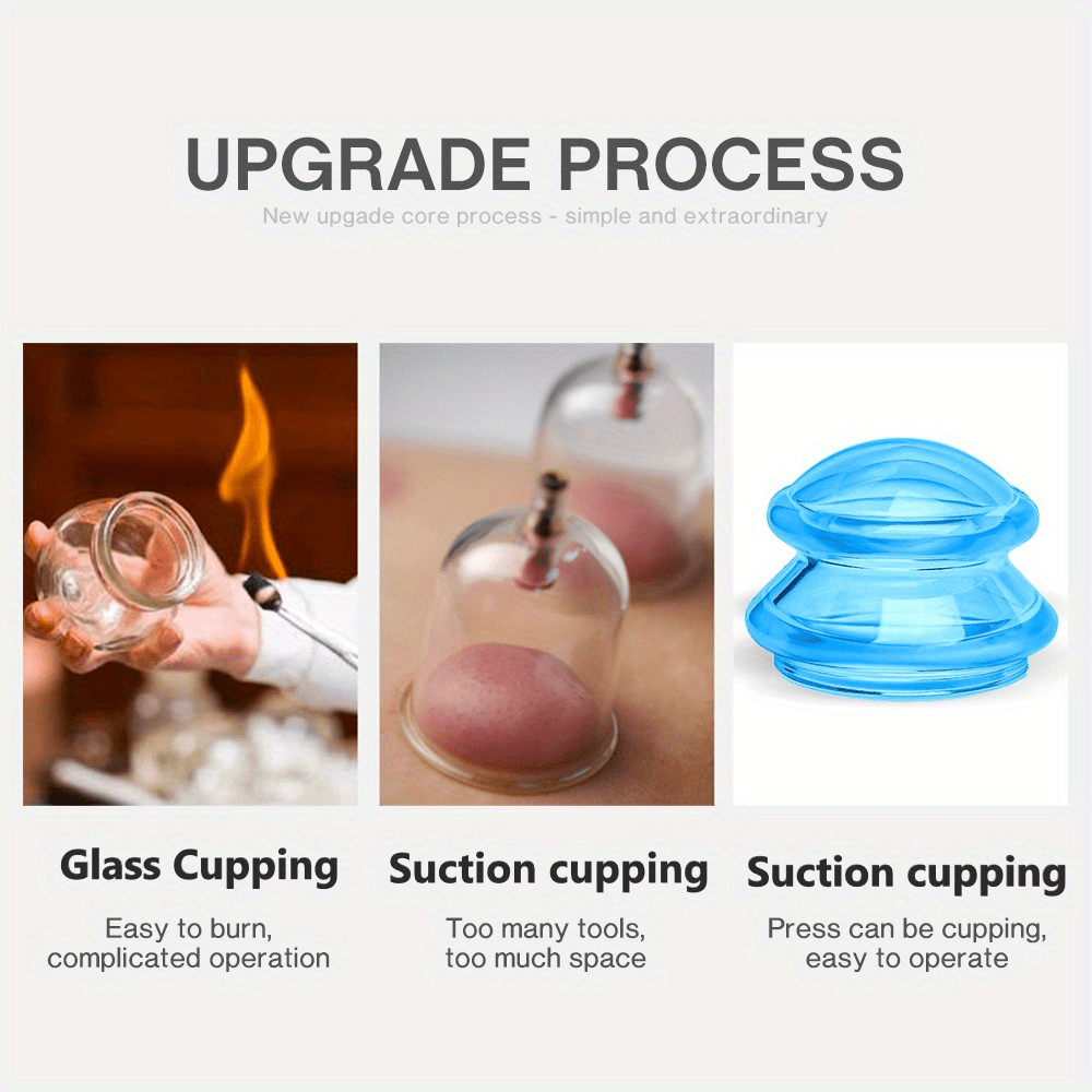 Cupping Therapy Sets Silicone Vacuum Suction Cupping Cups - Temu