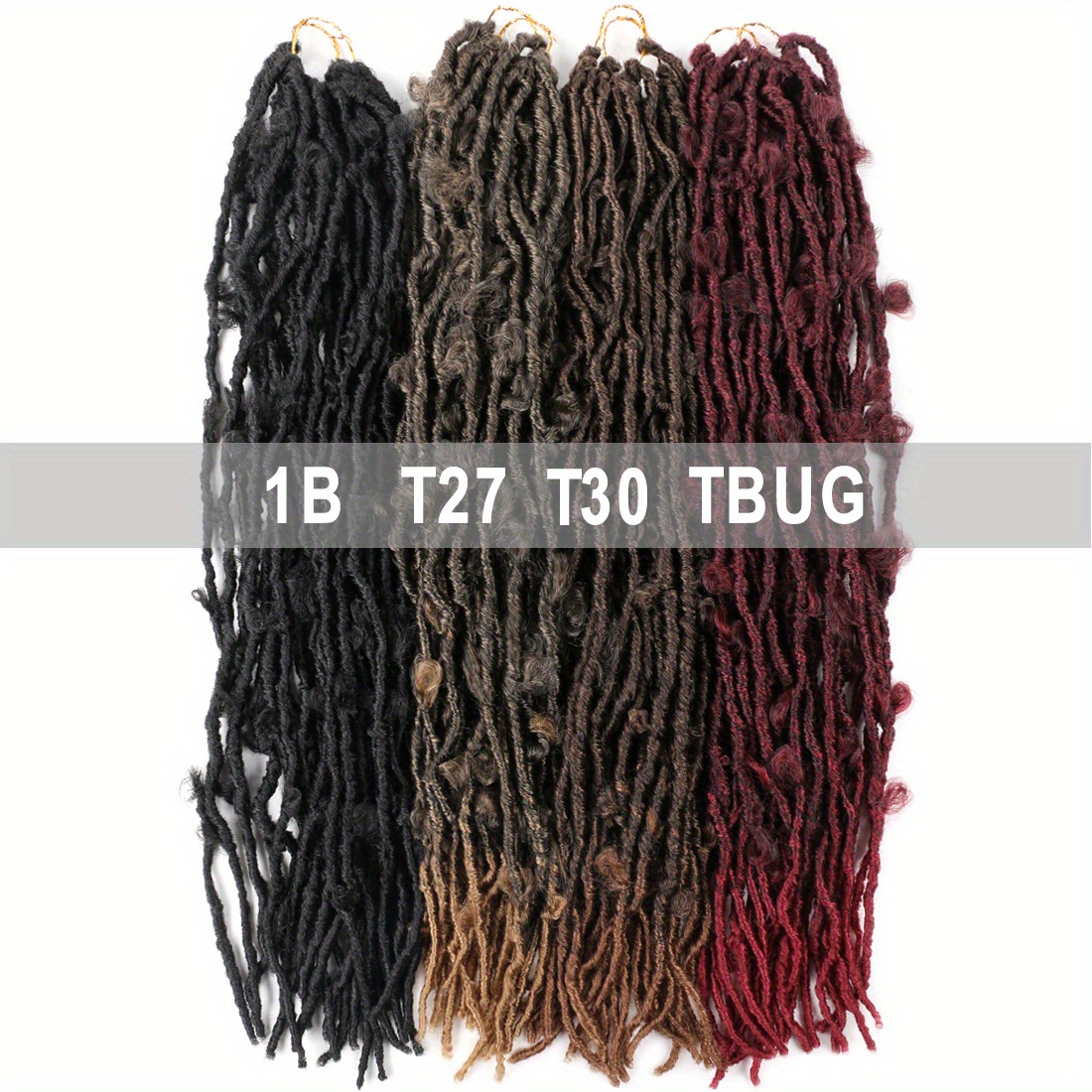 Synthetic 14'18'24' Butterfly Locs Hair Extensions Pre - Temu Australia