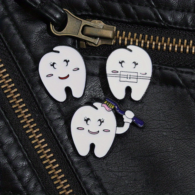 Oral Health Enamel Pins Custom Tooth Fairy Brooches Dentist - Temu ...