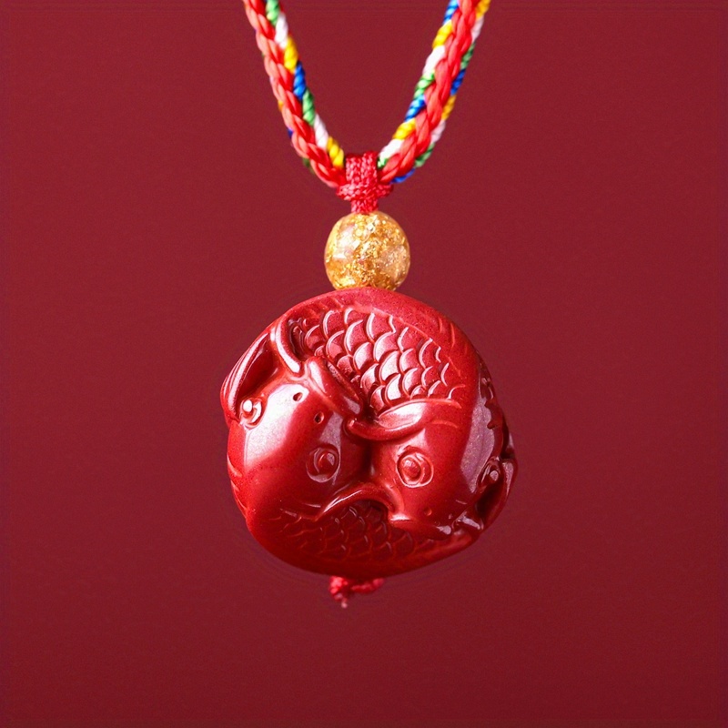 cute red pisces decor necklace pendant women girls - Temu Australia