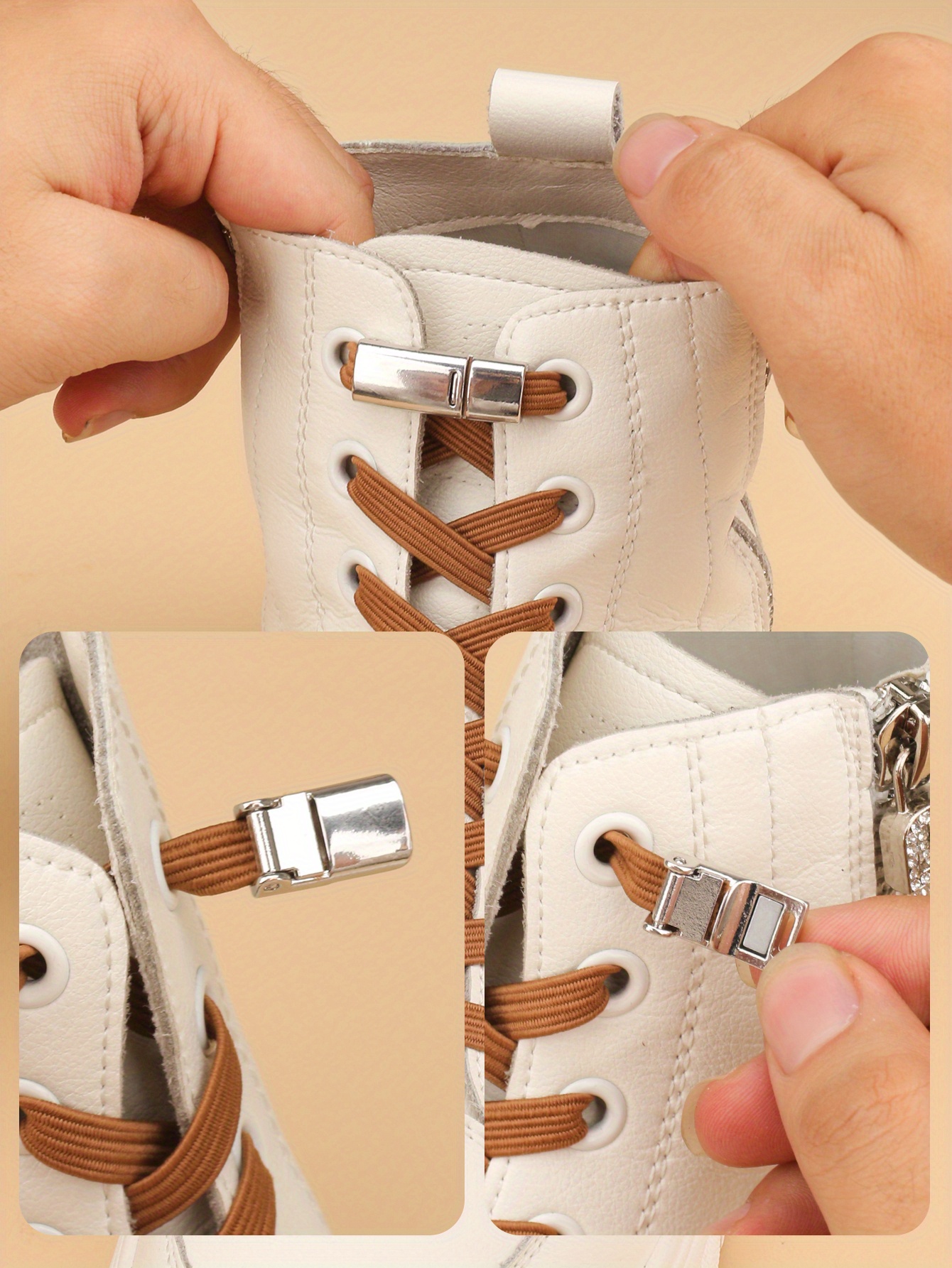 Magnetic Shoe Buckle Shoelaces Flat Free tying Shoelaces - Temu Canada