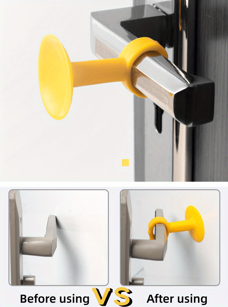 Non perforated s Silicone Door Knob Wall - Temu United Kingdom