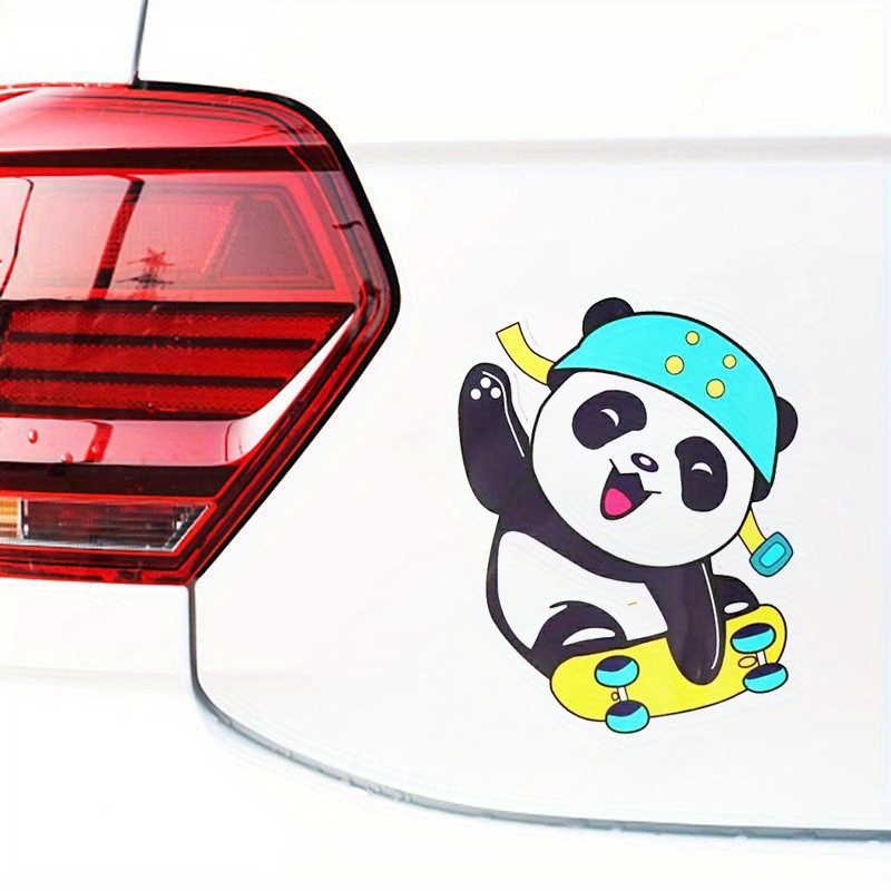 Car Personalized Decal Skateboard Panda Cute Cartoon - Temu Australia