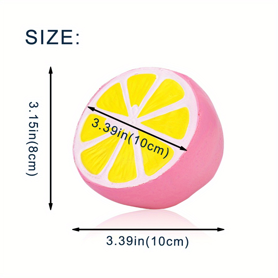 Limón Squishy Toy Cute Fruit Anti Stress Slow Rising Jumbo - Temu Mexico