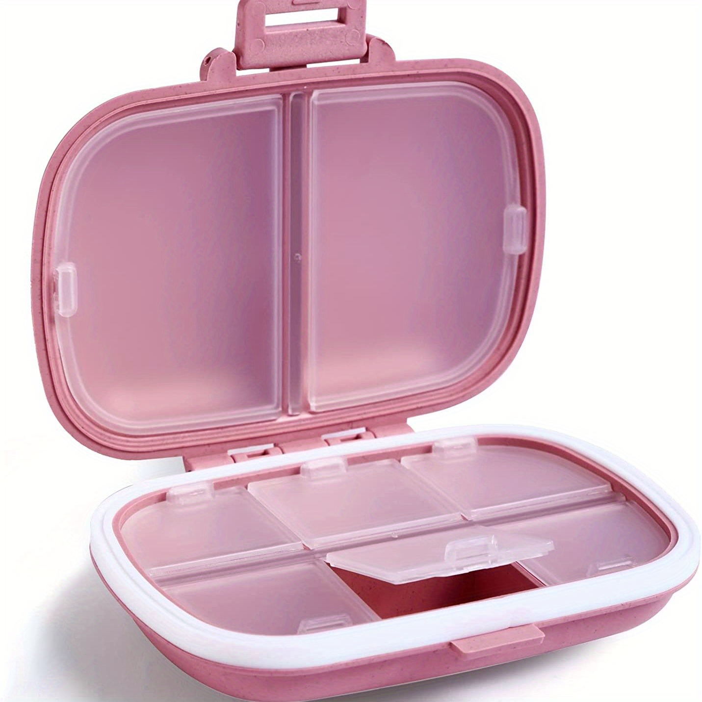 1pc Daily Pill Organizer 8 Compartments Portable Pill Case Pill Box To ...