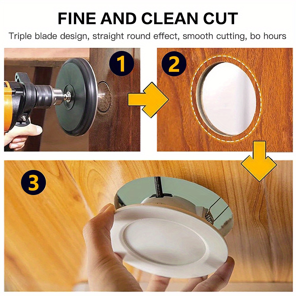 Adjustable Triple tooth Drill Bit Easily Cut Holes In - Temu United Kingdom