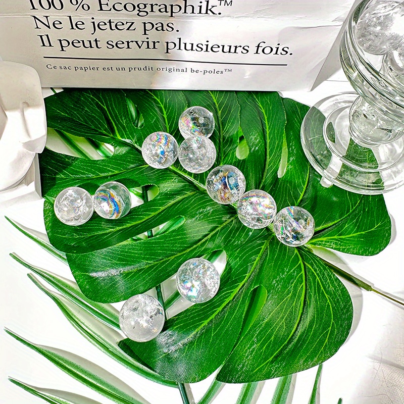 Natural Rainbow Ball White Clear Quartz Magic Ball Home - Temu United ...