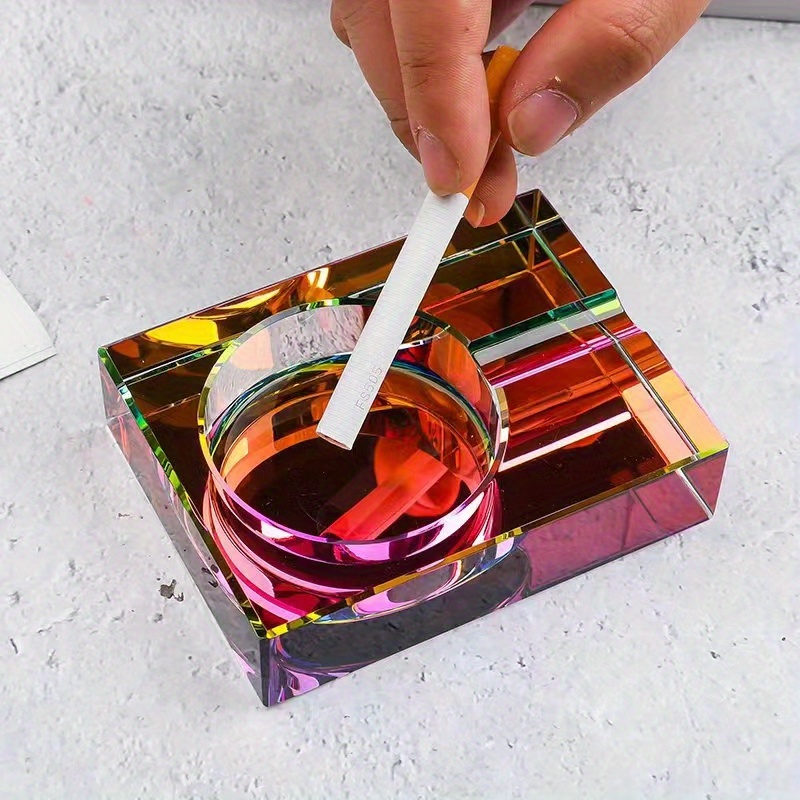 Crystal Ashtray Personality Fashion Colorful Creative - Temu