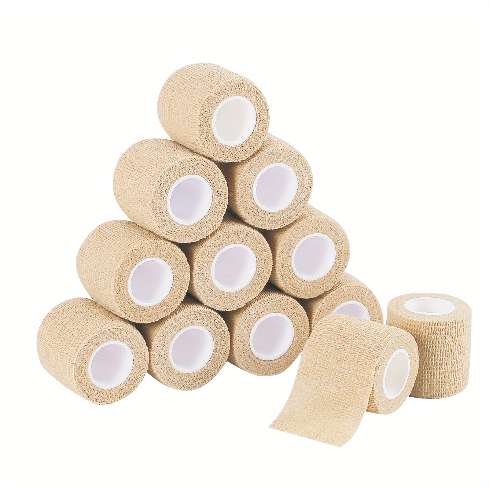12pcs Self Adhesive Bandages Non Woven Wrap Athletic Sports Tapes ...