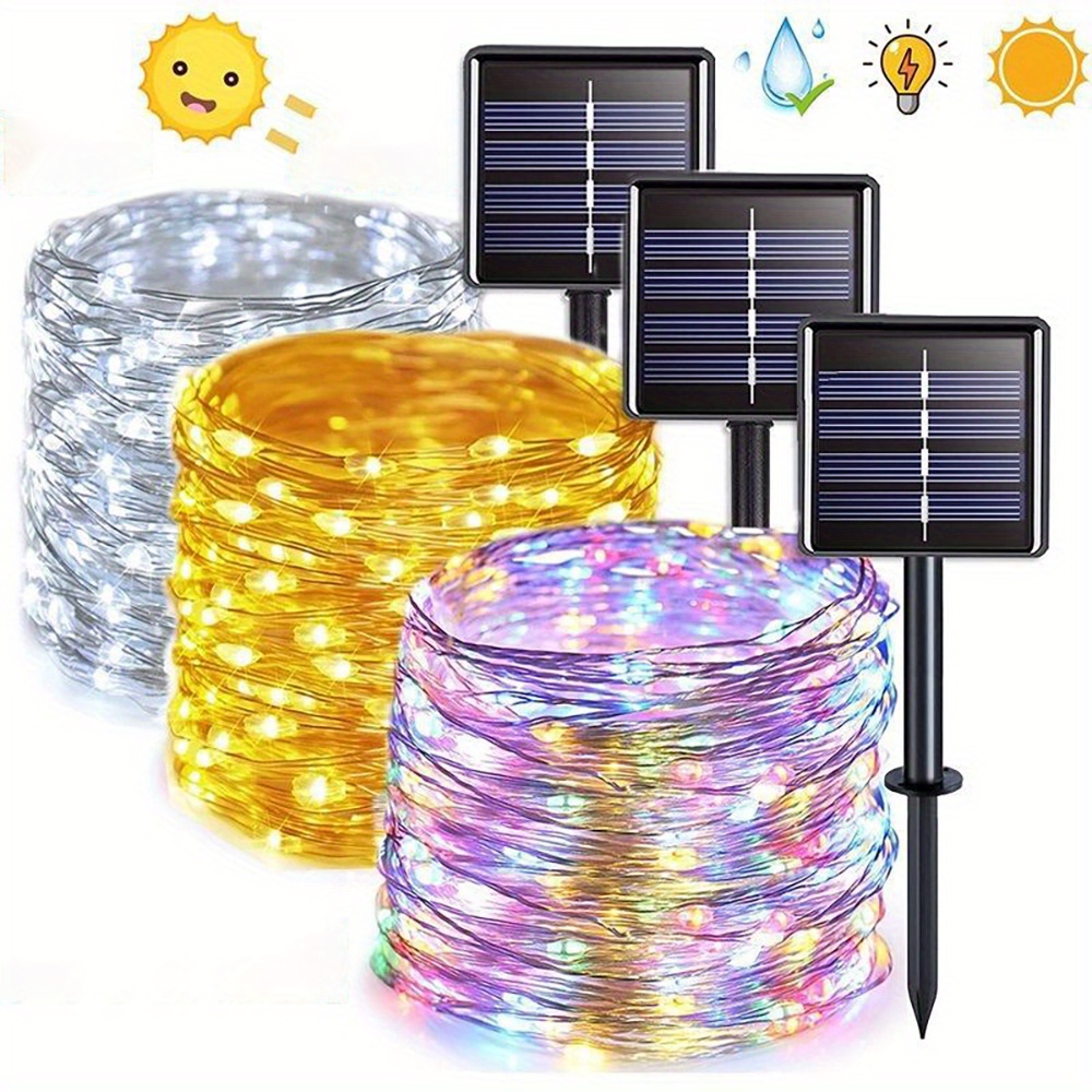 Outdoor Solar String Lights Garden Decorative Waterproof - Temu United ...