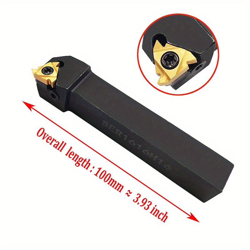 Lathe Tool Threaded Insert Steering Tool Support Ser1616h16 - Temu