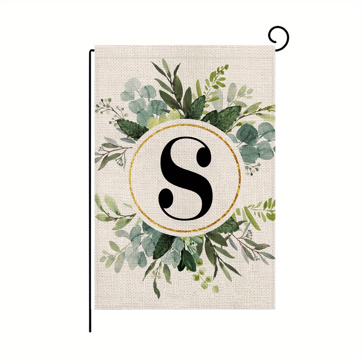 Botanical Floral Linen Double Sided Garden Flag Home Decor - Temu