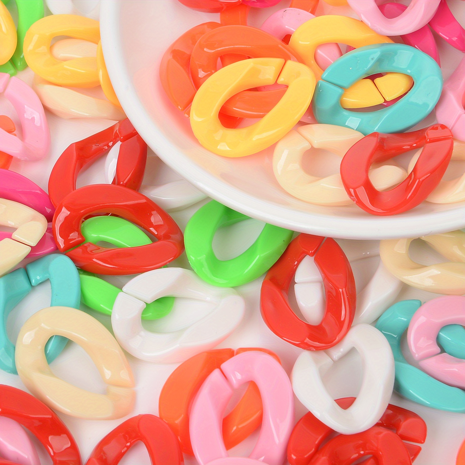 colored acrylic chain diy making jewelry bracelet necklace - {region_name}