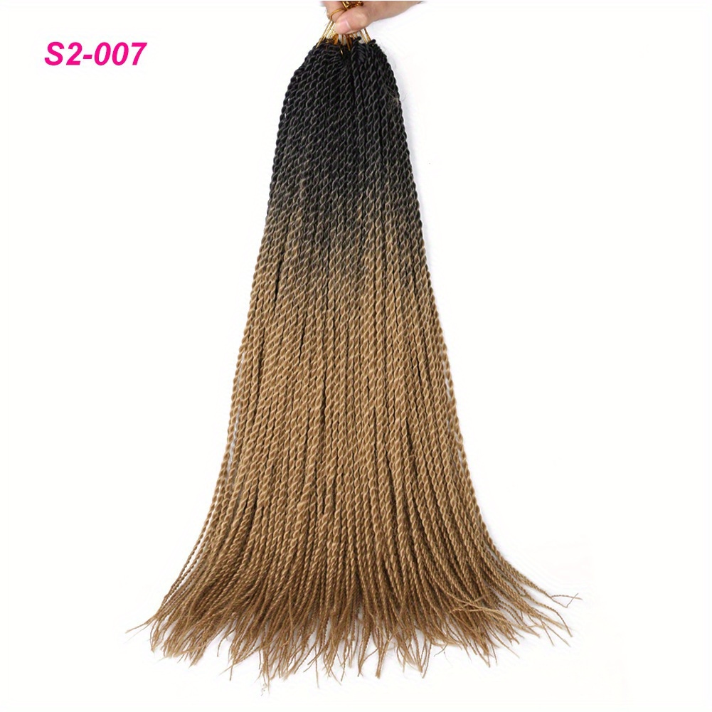 Ombre Color Crotchet Braids Synthetic Senegalese Twist - Temu