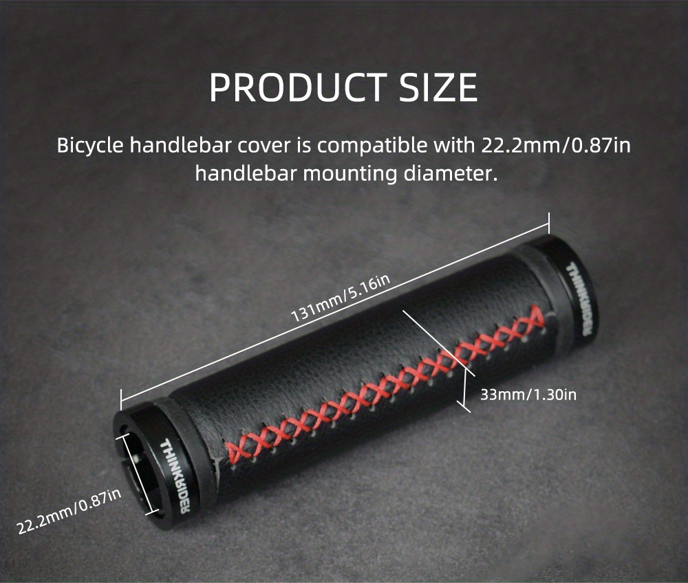 Upgrade Bicycle Thinkrider's Fiber Leather Handlebar Grips - Temu ...