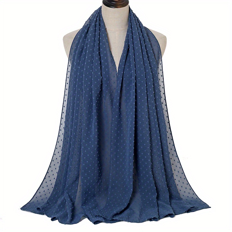 Solid Color Malaysia Bandana Shawl Elegant Soft Chiffon - Temu United ...