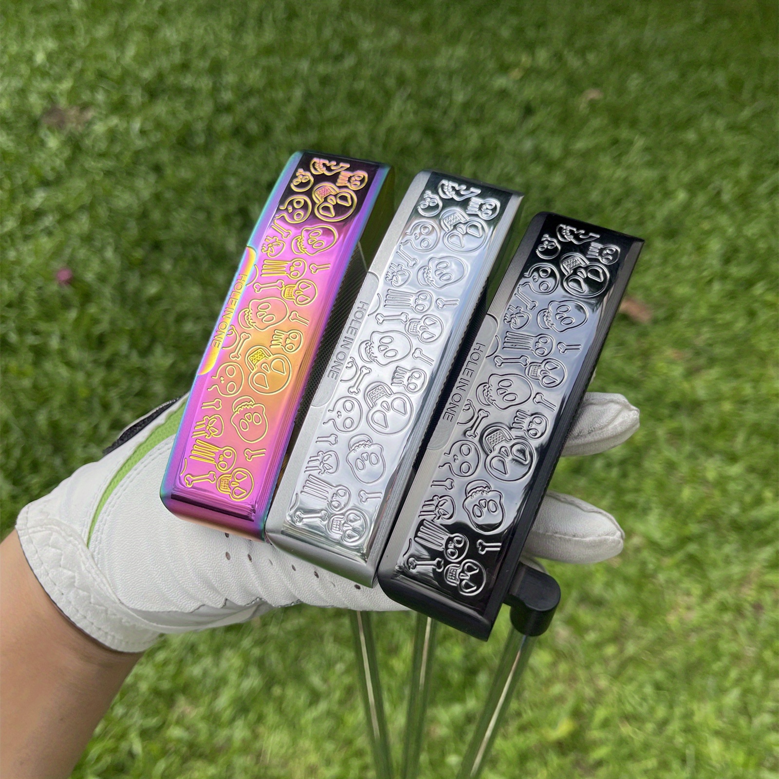 Rainbow/black/silver 34 35 Forged Golf Putter Headcover Rh - Temu