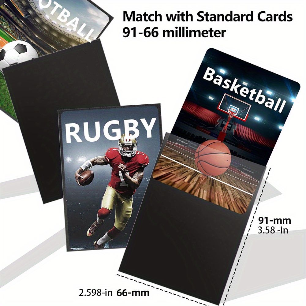 Matte Black Card Sleeves Trading Cards Deck Protectors - Temu Czech ...
