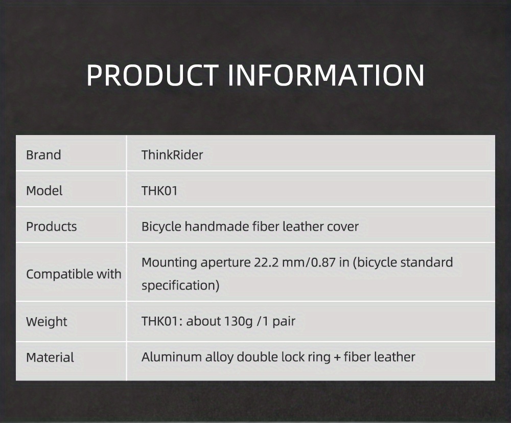 Upgrade Bicycle Thinkrider's Fiber Leather Handlebar Grips - Temu ...