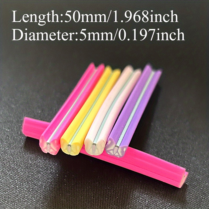 Assorted Butterfly Polymer Clay Canes Stick Butterflies Fimo Canes Nail ...