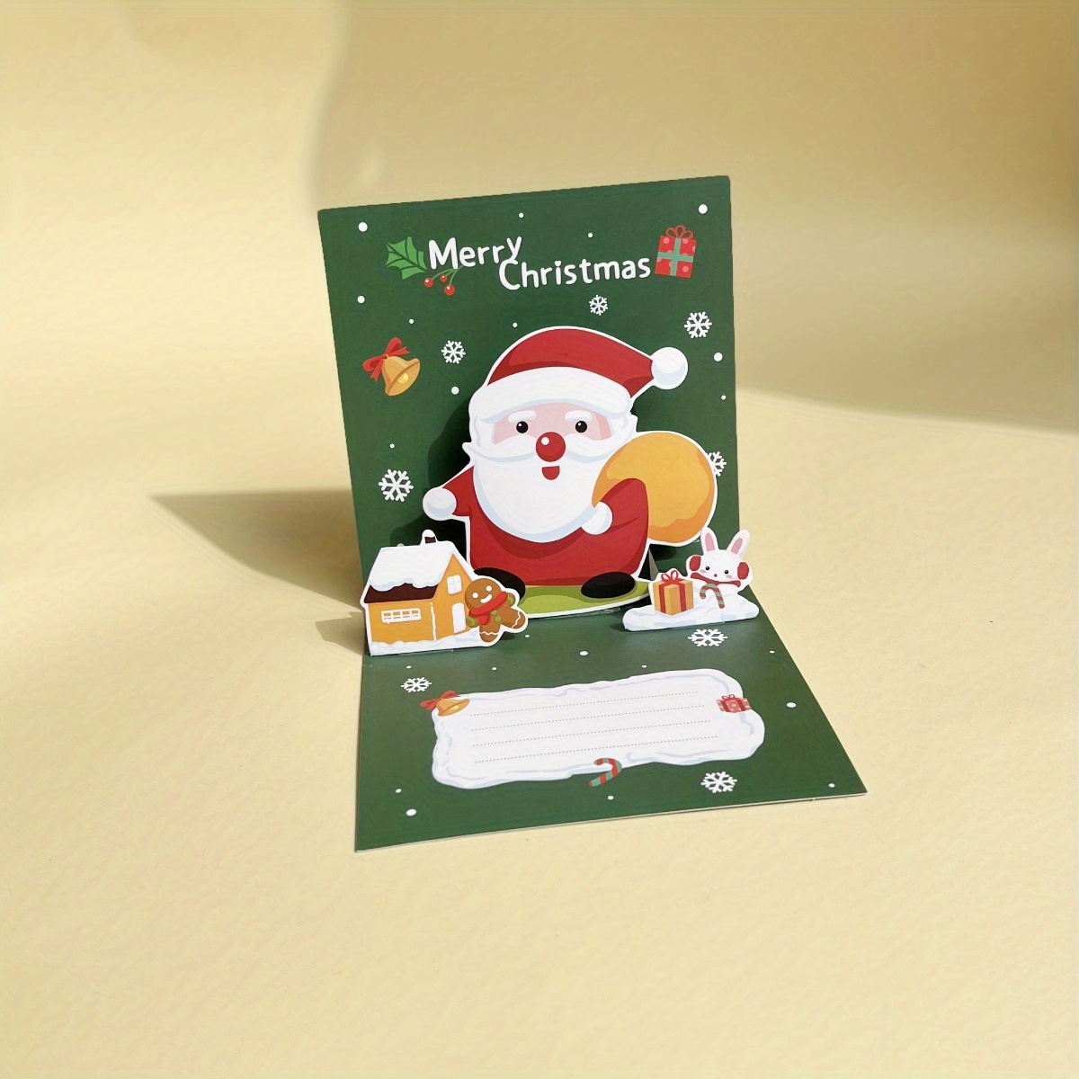 One 3d Pop Christmas Greeting Card Envelope ( Santa Claus) - Temu Canada