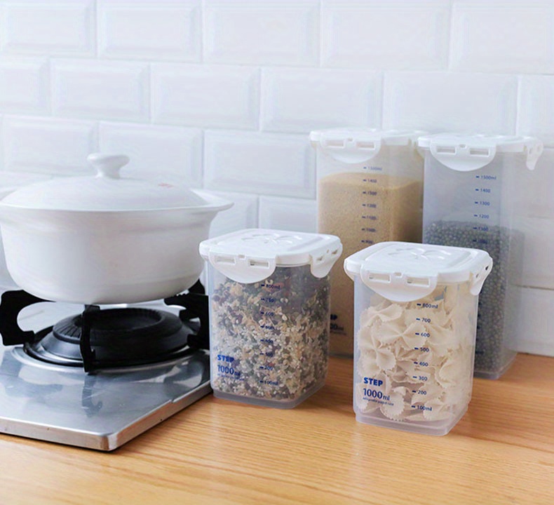 Food Storage Containers Lids Clear Airtight Food Jars - Temu United Kingdom
