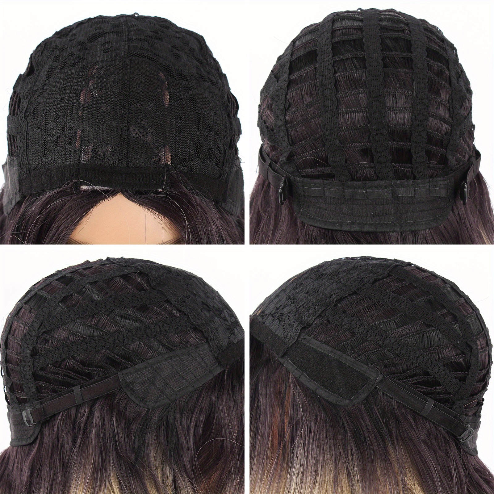 Black Blue Wigs Women Long Wavy Wig Middle Part Cosplay Wig - Temu New ...