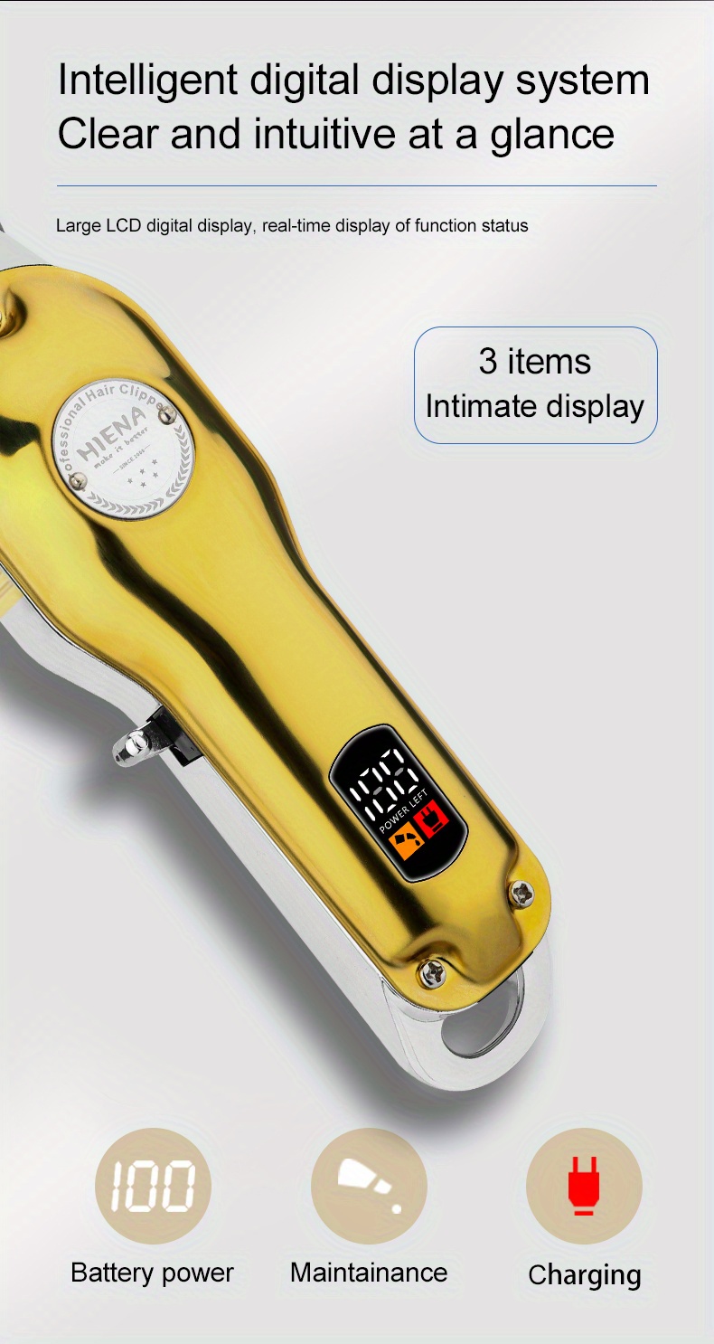 Cordless Hair Trimmer Rechargeable Men Fast Precise Hair - Temu