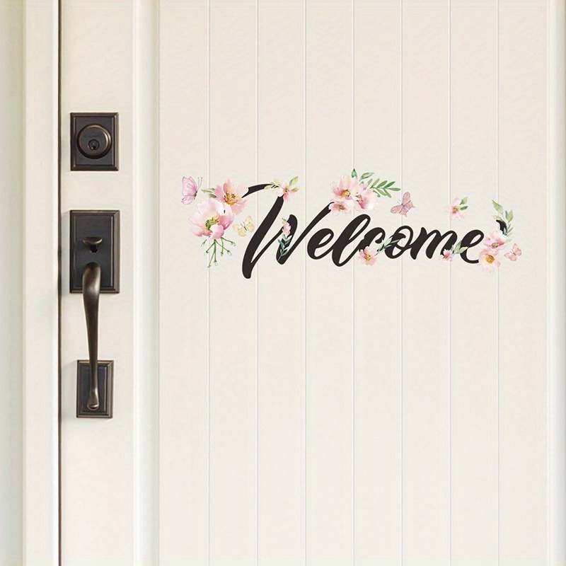 welcome slogan wall door sticker bedroom living room door - Temu Australia