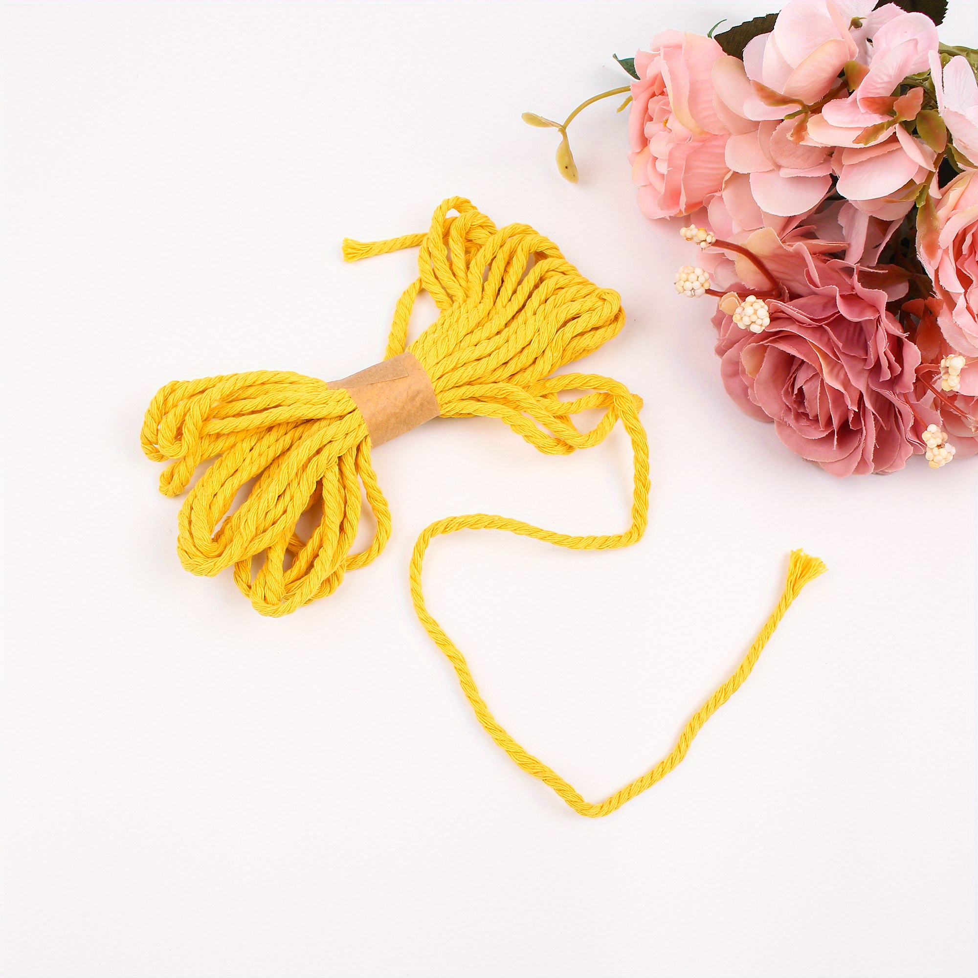 Diy Hand woven Yellow Rope Bundle Decorative Rope Tapestry - Temu Canada