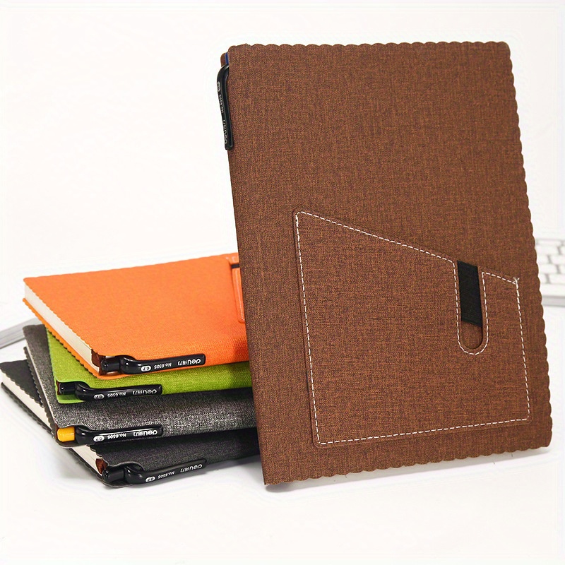 A5 Pocket Pu Notepad: Hardbound Soft Faux - Temu New Zealand