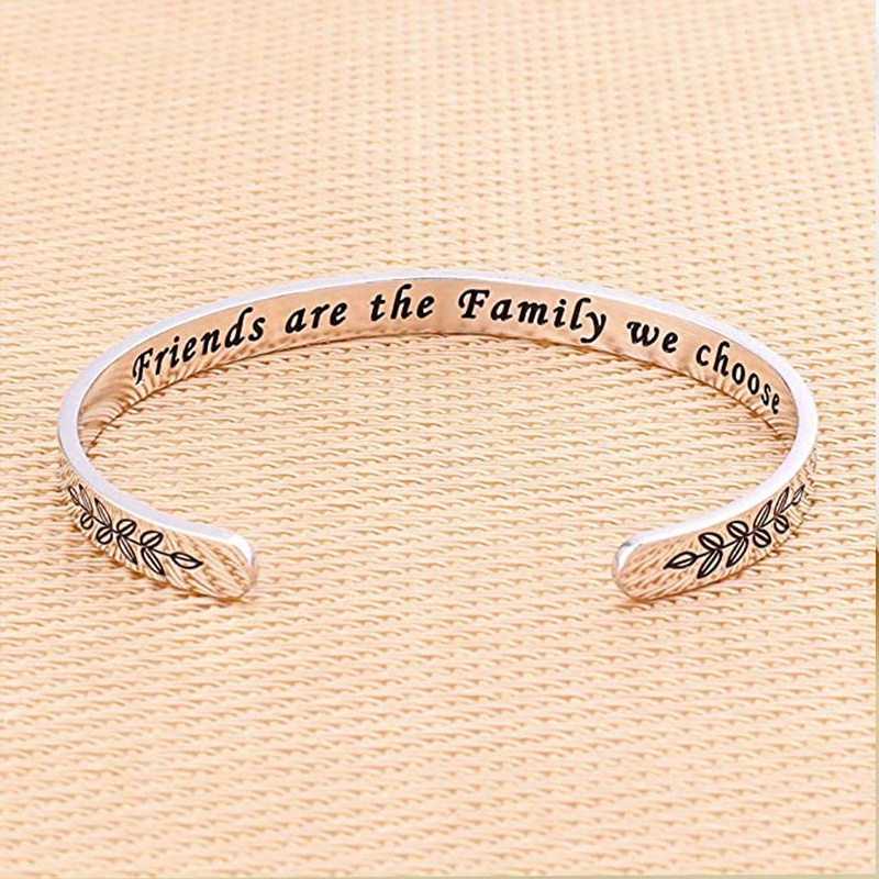 Stainless Steel Inspirational Cuff Bangle - Temu