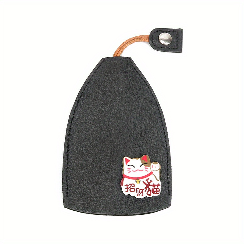 Cute Cartoon Cat Pull Out Key Bag Pu Leather Key Holder Case Keychain ...