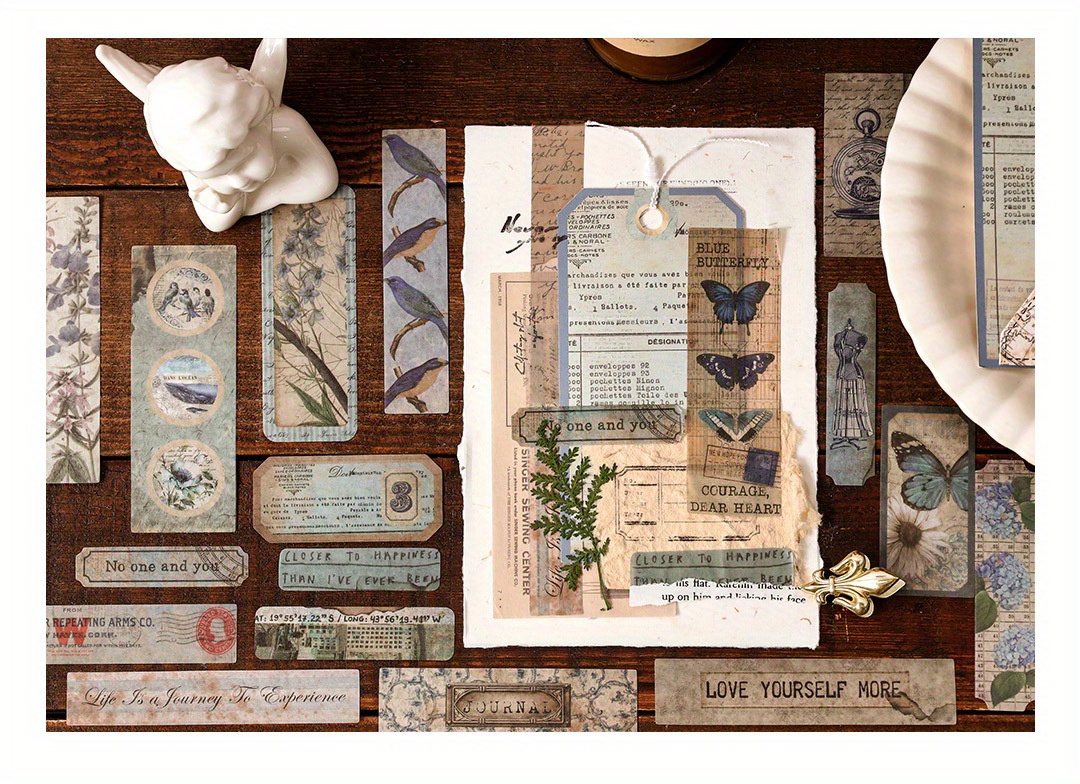 Washi Paper Sticker Pack Retro Fragrance Series Creative - Temu Norway