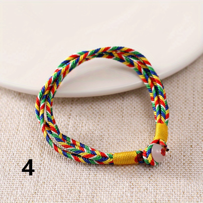Trendy Simple Colorful Braided Rope Bracelet - Temu Ireland