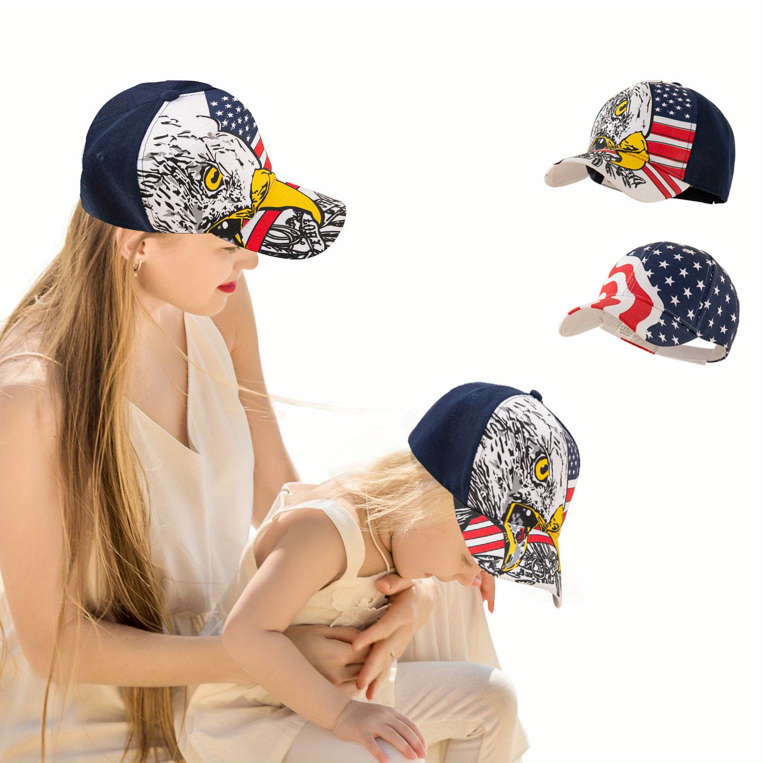 Adjustable American Flag/ Pattern Baseball Cap Running - Temu Norway