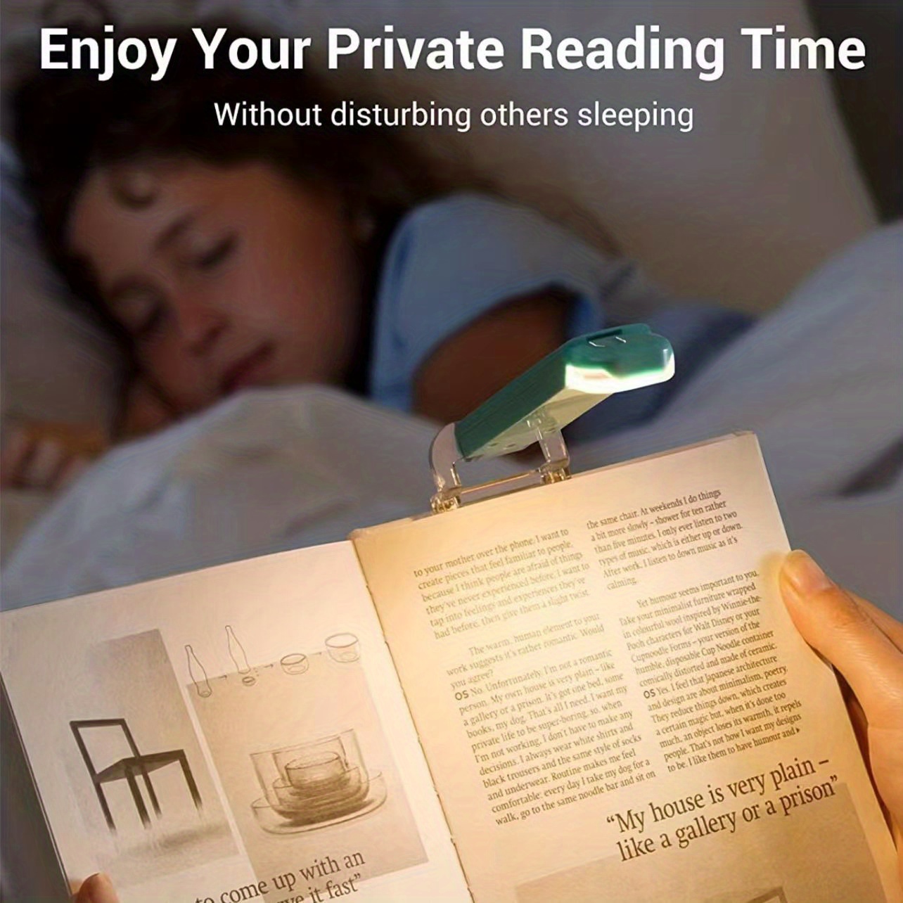 book light reading usb rechargeable book light led light - Temu New Zealand
