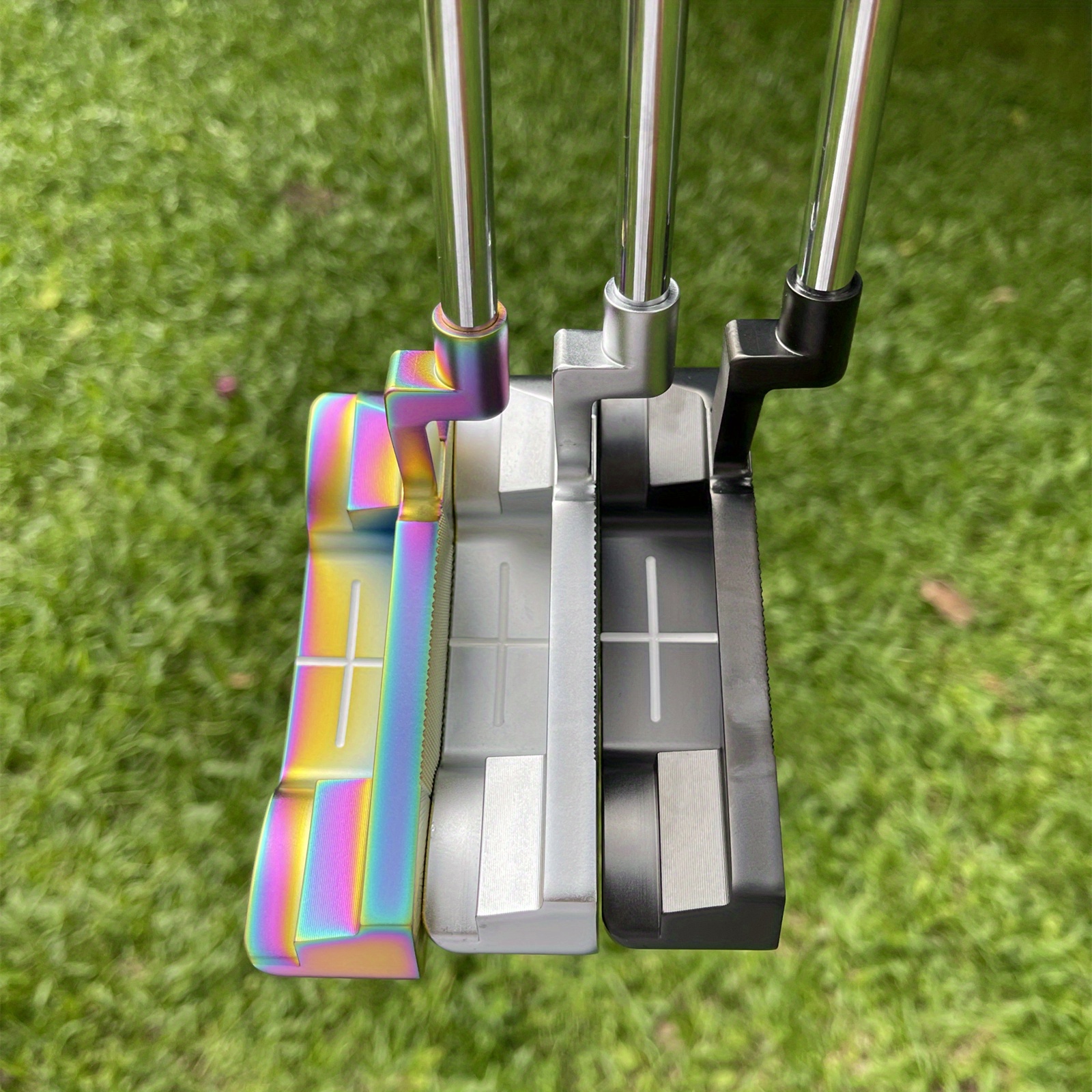 Rainbow/black/silver 34 35 Forged Golf Putter Headcover Rh - Temu