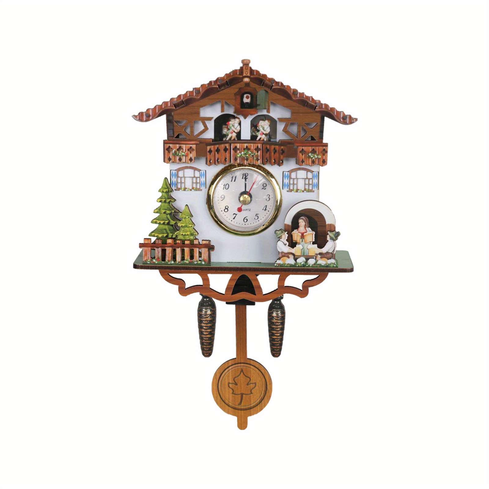 1pc Nordic Retro Style Cloth Wall Clock Room Clock Ornament For Autumn ...