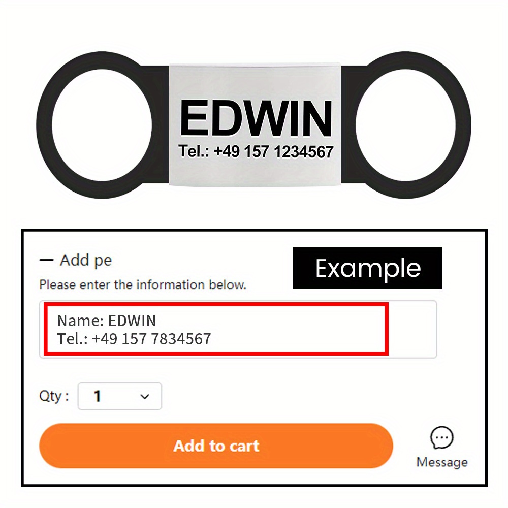 Steel Engraved Tag - Temu Australia