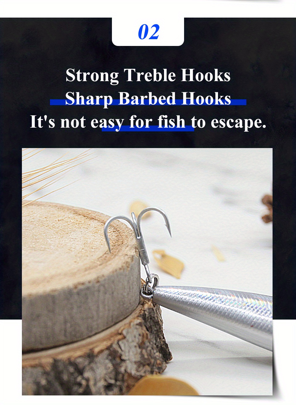 sinking minnow hard treble hooks - Temu New Zealand